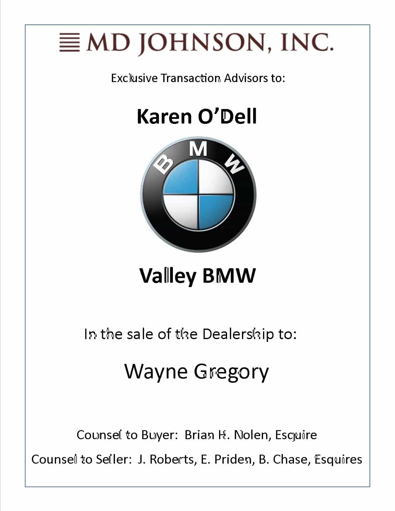 Valley BMW | MD Johnson